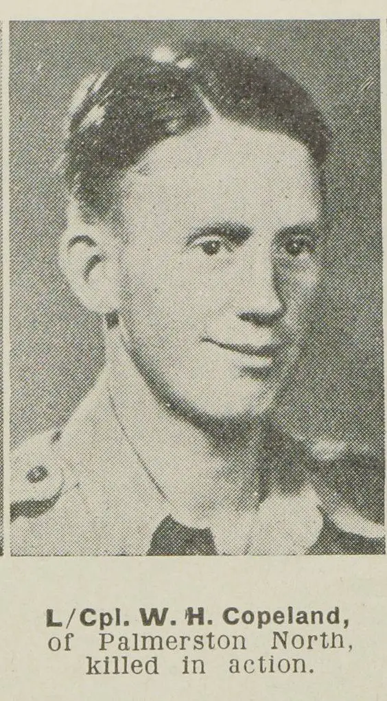 Lance-Corporal W. H. Copeland, of Palmerston North, killed in action ...