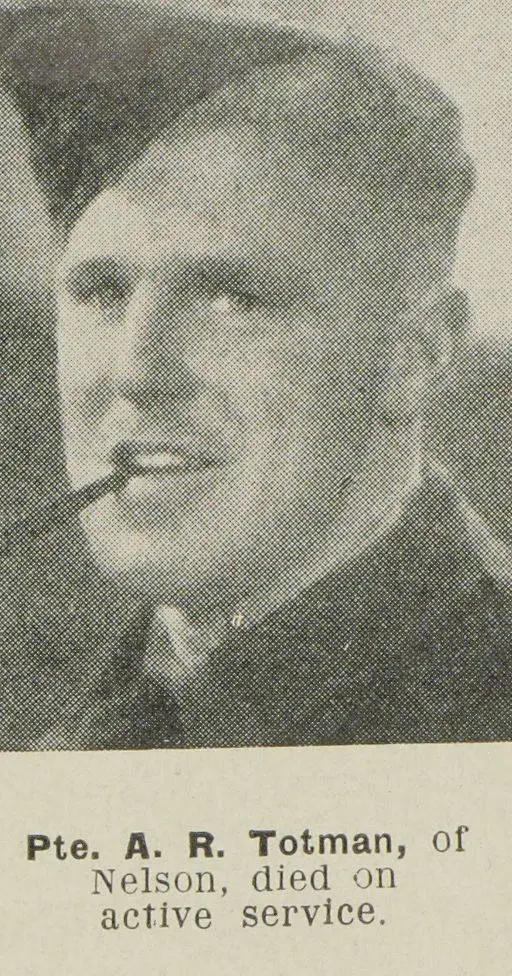 Pte. A. R. Totman, of Nelson, died on active service | Record | DigitalNZ