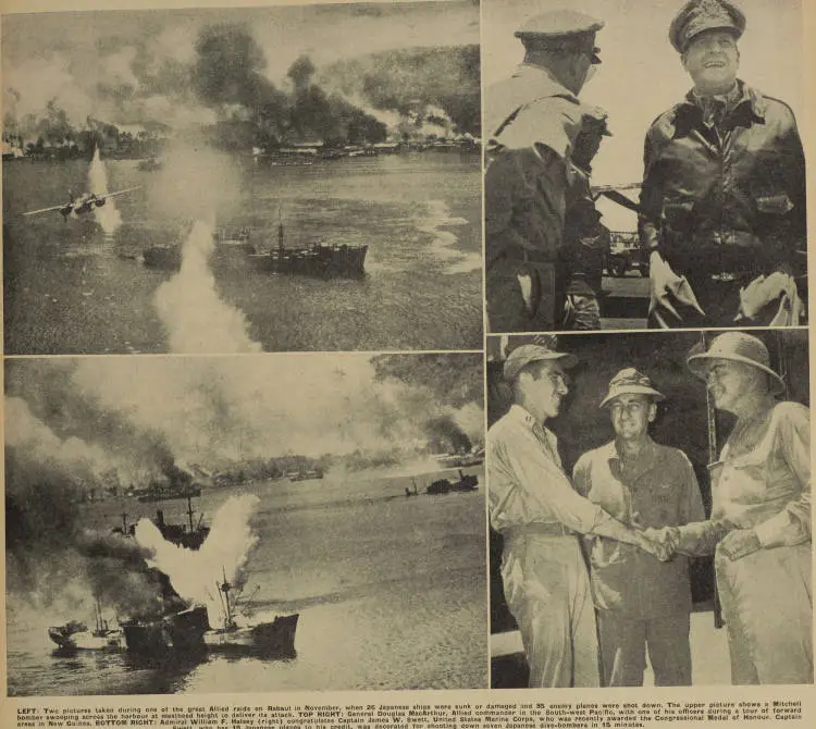Air war in the South-west Pacific: successful Allied attacks on Rabaul ...