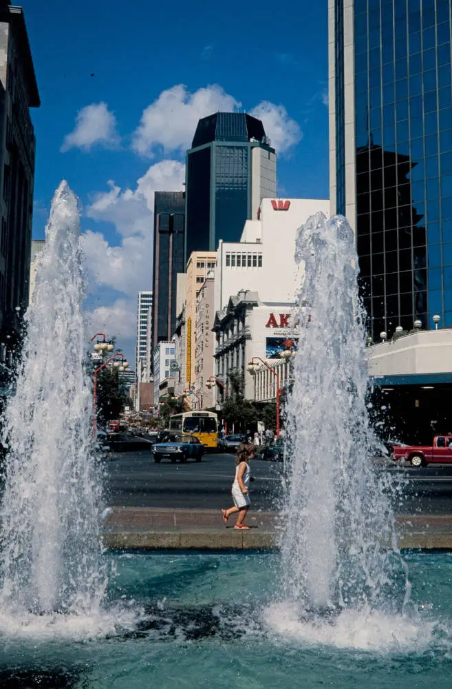 Coutts Fountain in Queen Elizabeth Square, Auckland Central | Record ...