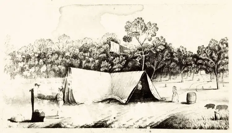 Early Settlers Tent, 1841 | Record | DigitalNZ