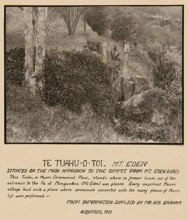 Te Tuahu-o-Toi, Mount Eden | Record | DigitalNZ