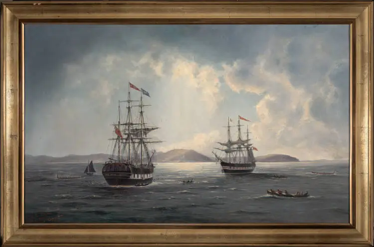 Arrival in New Zealand of the Duchess of Argyle and the Jane Gifford ...