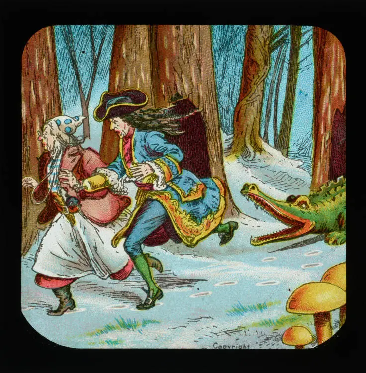 Captain Hook chased by a crocodile | Record | DigitalNZ