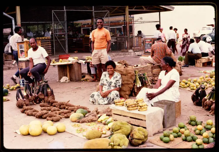 The market at Ba, Fiji, 1971 | Record | DigitalNZ