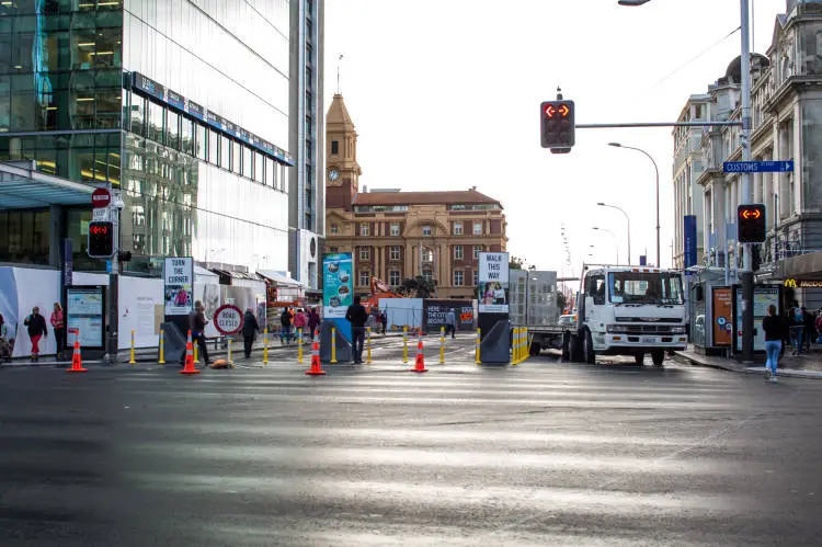 City Rail Link preparations, Auckland Central, 2016 | Record | DigitalNZ