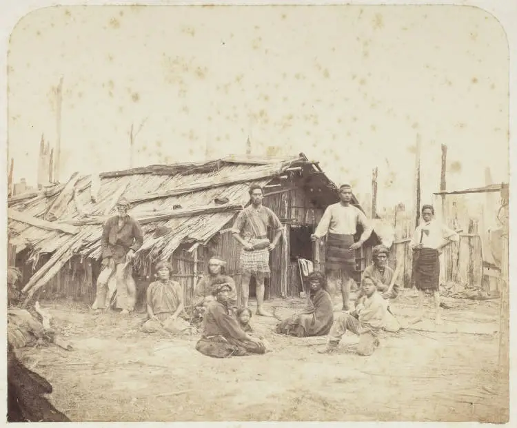 Group at Te Ore Ore marae, Masterton | Record | DigitalNZ