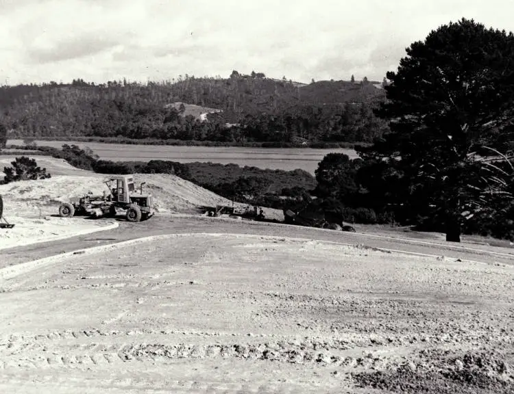 Clearing of land for the construction of North Shore cemetery and ...