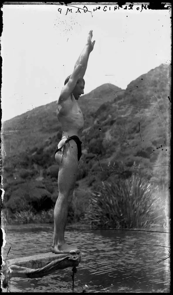 Diving at Whatipū | Record | DigitalNZ