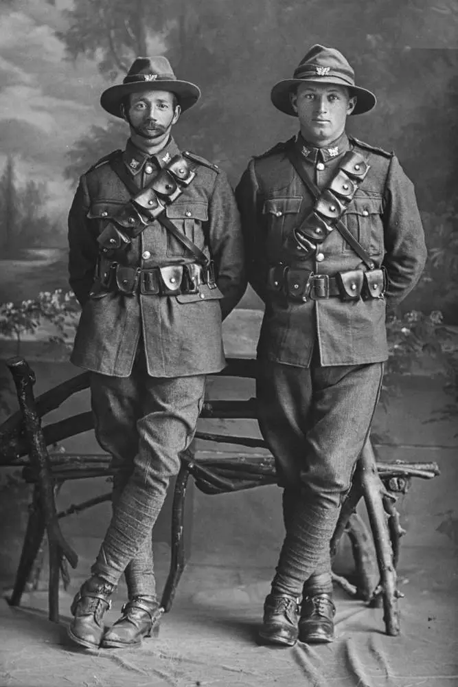 Two men with the New Zealand Mounted Rifles | Record | DigitalNZ