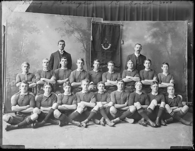 Kings College Rugby Team, 1911 | Record | DigitalNZ