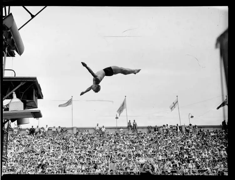 British Empire Games, Men's 3 Metre Springboard Diving, Newmarket ...