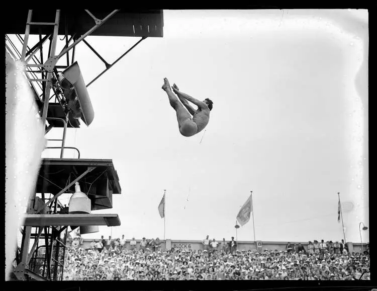 British Empire Games, Men's 3 Metre Springboard Diving, Newmarket ...