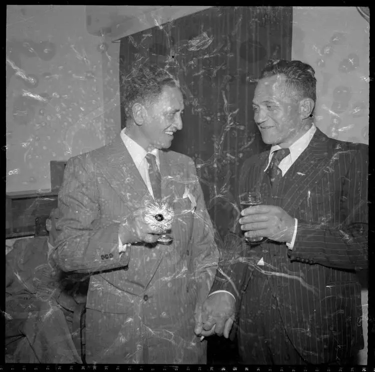 All Blacks and Springboks Reception at Government House, Wellington, 1956 | Record | DigitalNZ
