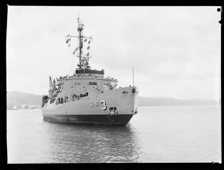 USS Atka, Operation Deep Freeze I, Wellington, 1955 | Record | DigitalNZ