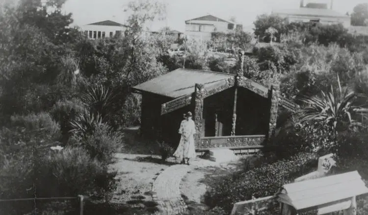 Miss Emilia Maud Nixon and 'Torere', Howick, 1936 | Record | DigitalNZ