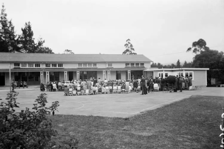 Official ceremony at Oratia School Jubilee. | Record | DigitalNZ