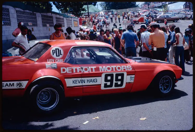 Kevin Haig's 67 Trans Am Mustang, Pukekohe 1974 | Record | DigitalNZ