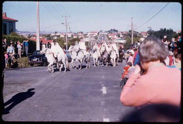Cavalcade of Progress parade celebrating the opening of the Harbour ...