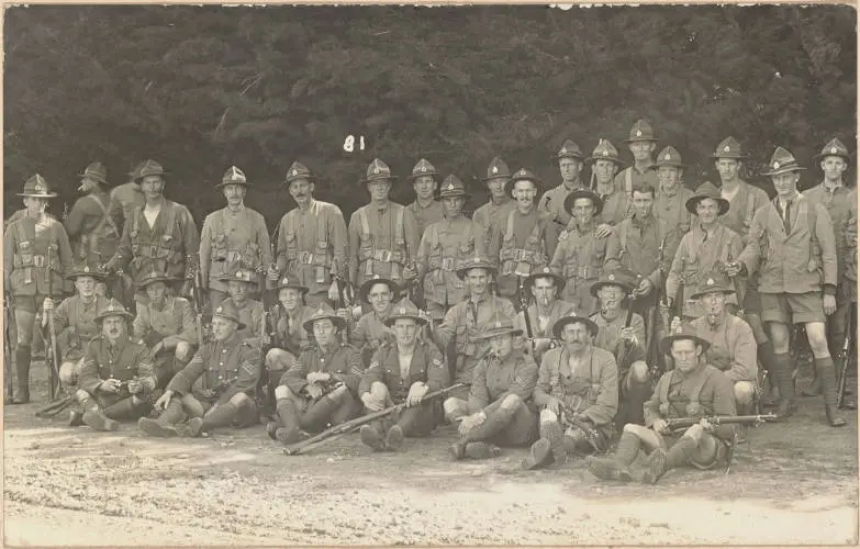 Soldiers during a Route March | Record | DigitalNZ