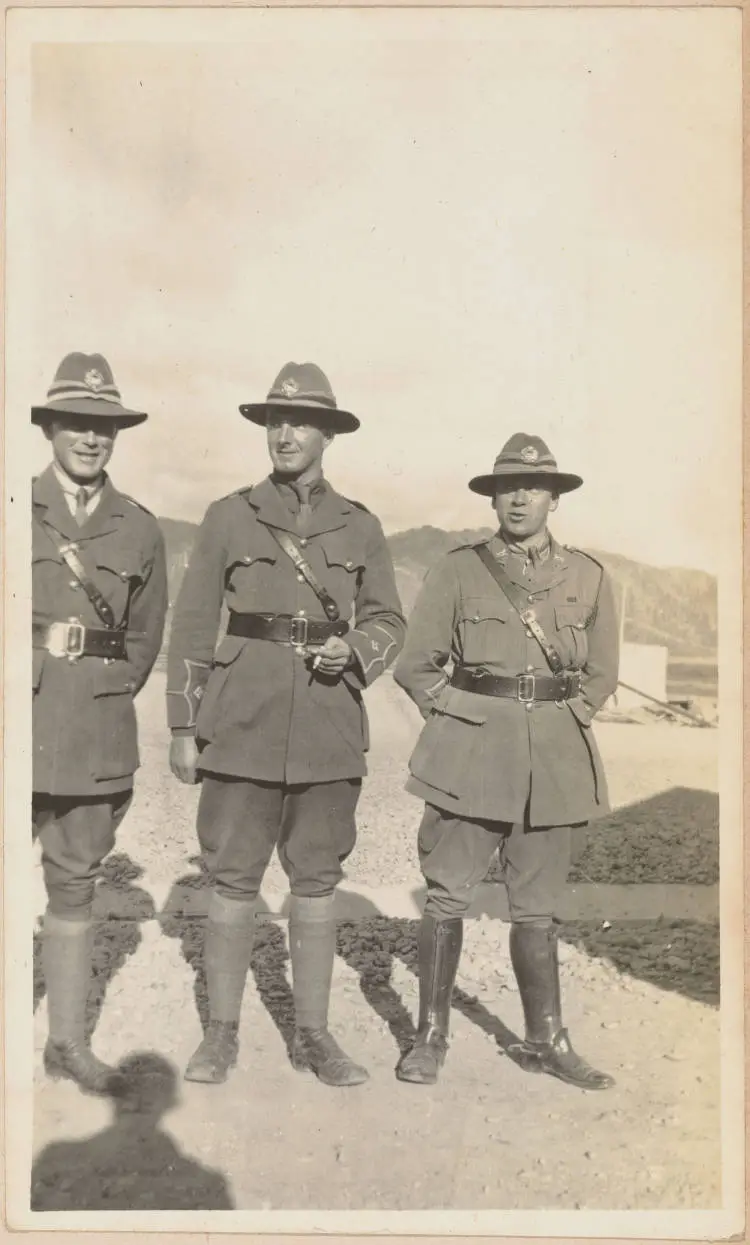 Three officers in uniform | Record | DigitalNZ
