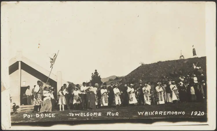 Poi dance at Waikaremoana, 1920 | Record | DigitalNZ