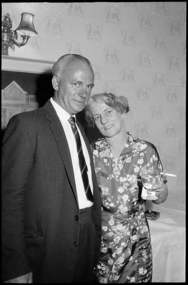 Russell and Somers function at Le Gourmet Restaurant, Shortland Street, 1961 | Record | DigitalNZ