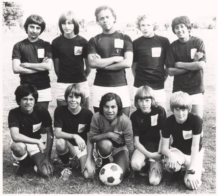 Soccer enthusiasts, Pukekohe, 1978 | Record | DigitalNZ