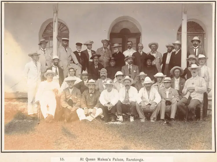 The New Zealand Parliamentary party at Rarotonga, 1903 | Record | DigitalNZ
