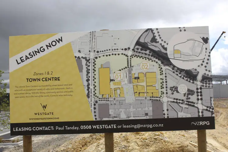 Westgate Town Centre development Zones 1 & 2 billboard, Westgate ...