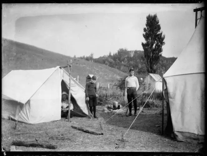 Spencer boys camping | Record | DigitalNZ