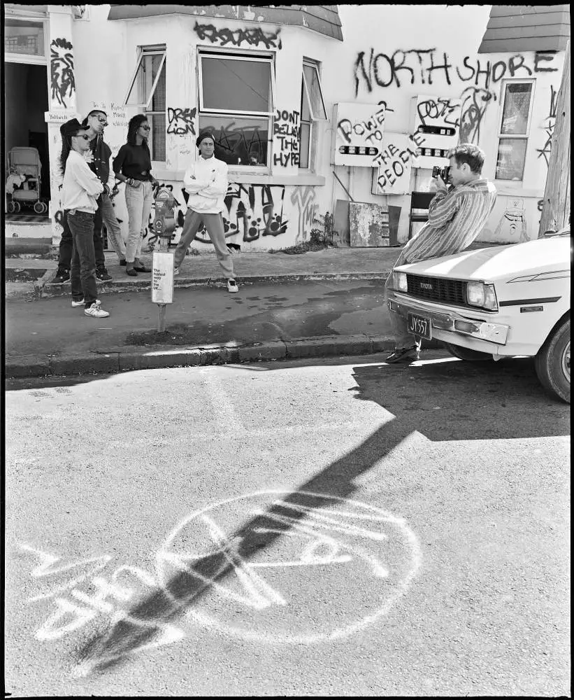 Upper Hutt Posse, Mount Street, Auckland Central, 1990 | Record | DigitalNZ