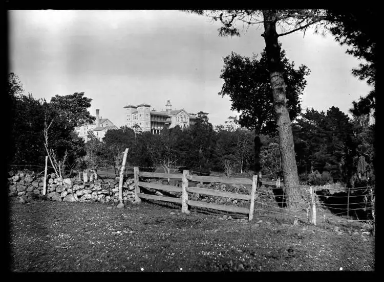 Auckland Hospital from the Auckland Domain, 1898 | Record | DigitalNZ