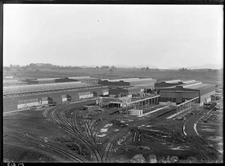 The NZ Railway Workshop, Ōtāhuhu, 1928 | Record | DigitalNZ
