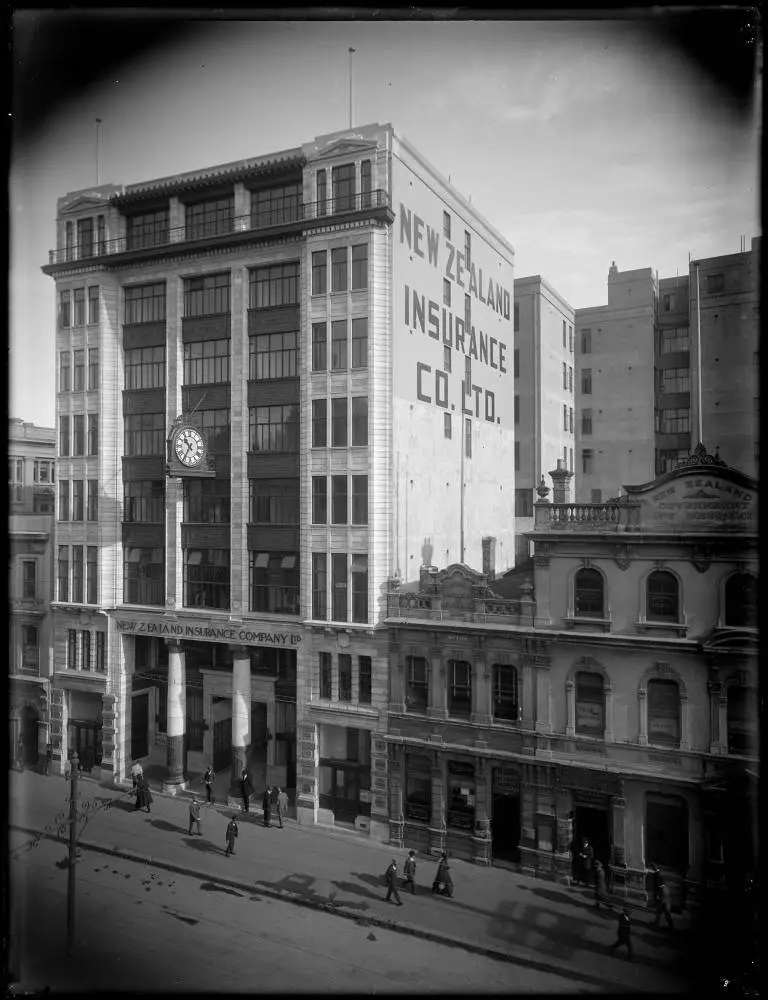 NZ Insurance Company, Queen Street, Auckland Central, 1918 | Record ...