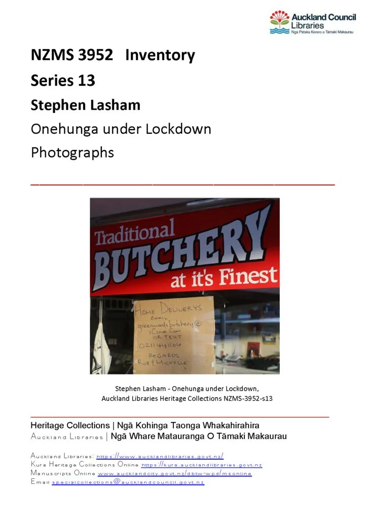 Onehunga under Lockdown, Stephen Lasham, photographs | Record | DigitalNZ
