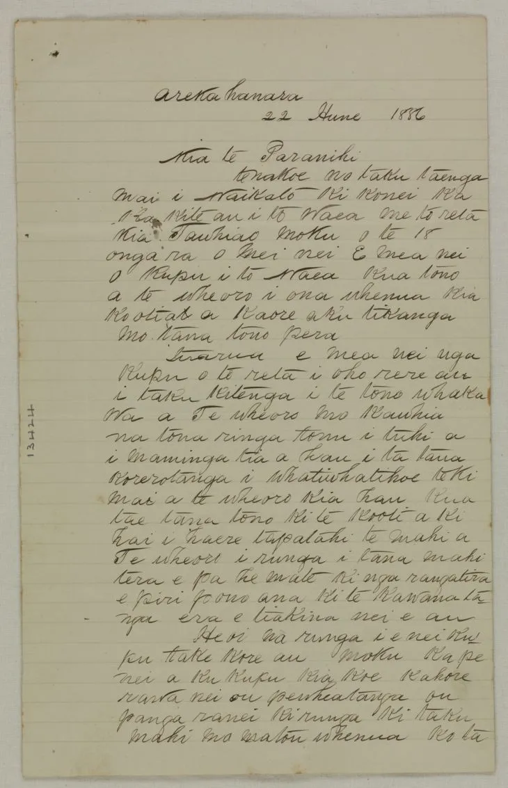Letter to [John] Ballance, written at Alexandra | Record | DigitalNZ