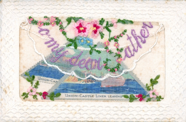'To my dear Father' : decorated postcard | Record | DigitalNZ