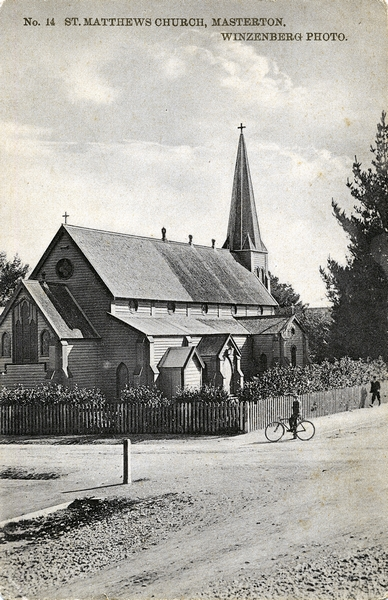St Matthew's Church, Masterton : Postcard | Record | DigitalNZ