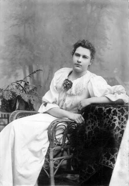 Ada Welch on a chair : Photograph | Record | DigitalNZ