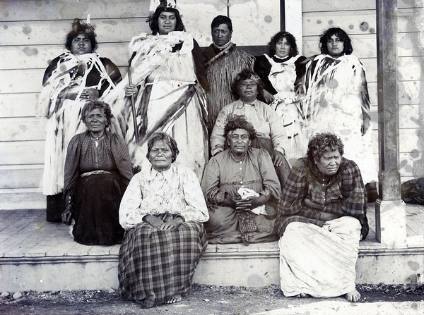 Group on a verandah : Photograph | Record | DigitalNZ