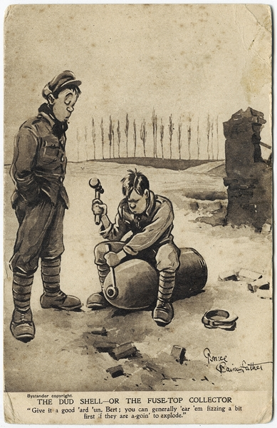 The dud shell - or the fuse-top collector : postcard | Record | DigitalNZ