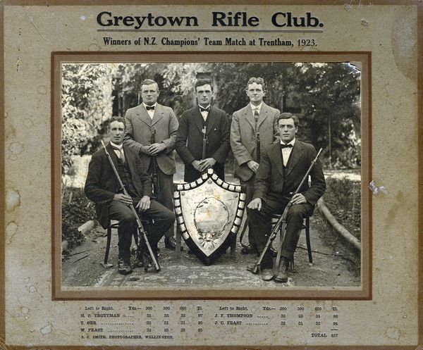 Greytown Rifle Club, Winners of NZ Champions' Team Match at Trentham ...