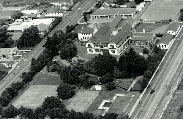 Photographs: Aerial views of Masterton - St Bride's Convent | Record ...