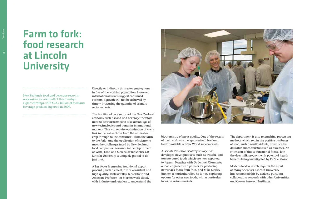 Farm to fork: food research at Lincoln University | Record | DigitalNZ