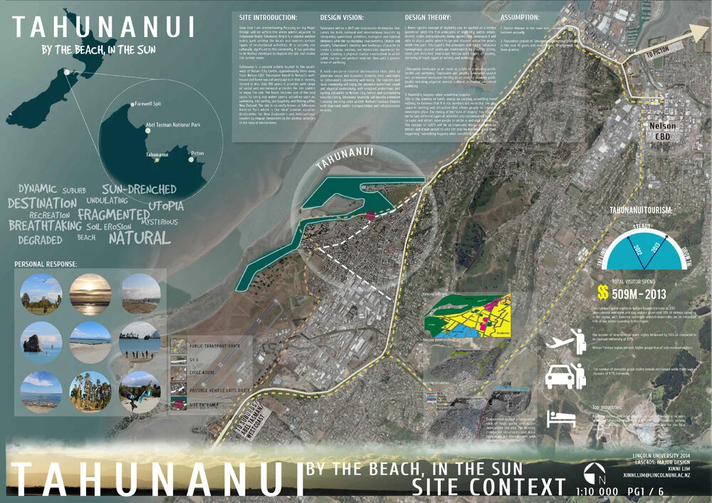 Tahunanui by the beach, in the sun - XinNi Lim | Record | DigitalNZ