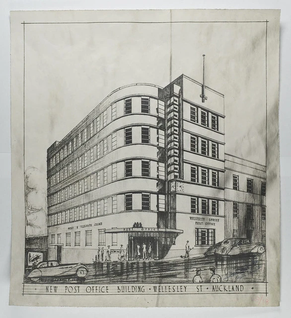 New Post Office Building Wellesley Street - Auckland (1939) | Record | DigitalNZ