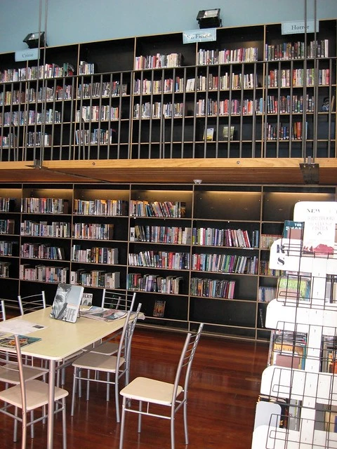 Bookshelves, Greytown Library | Record | DigitalNZ