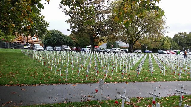 Field of Remembrance - Cranmer Square | Record | DigitalNZ