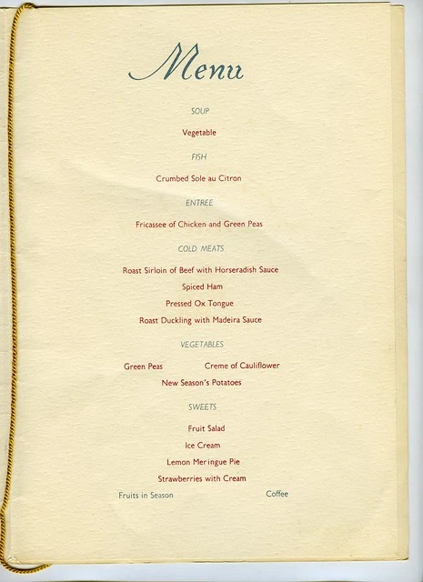 Royal Train Menu 1954 | Record | DigitalNZ